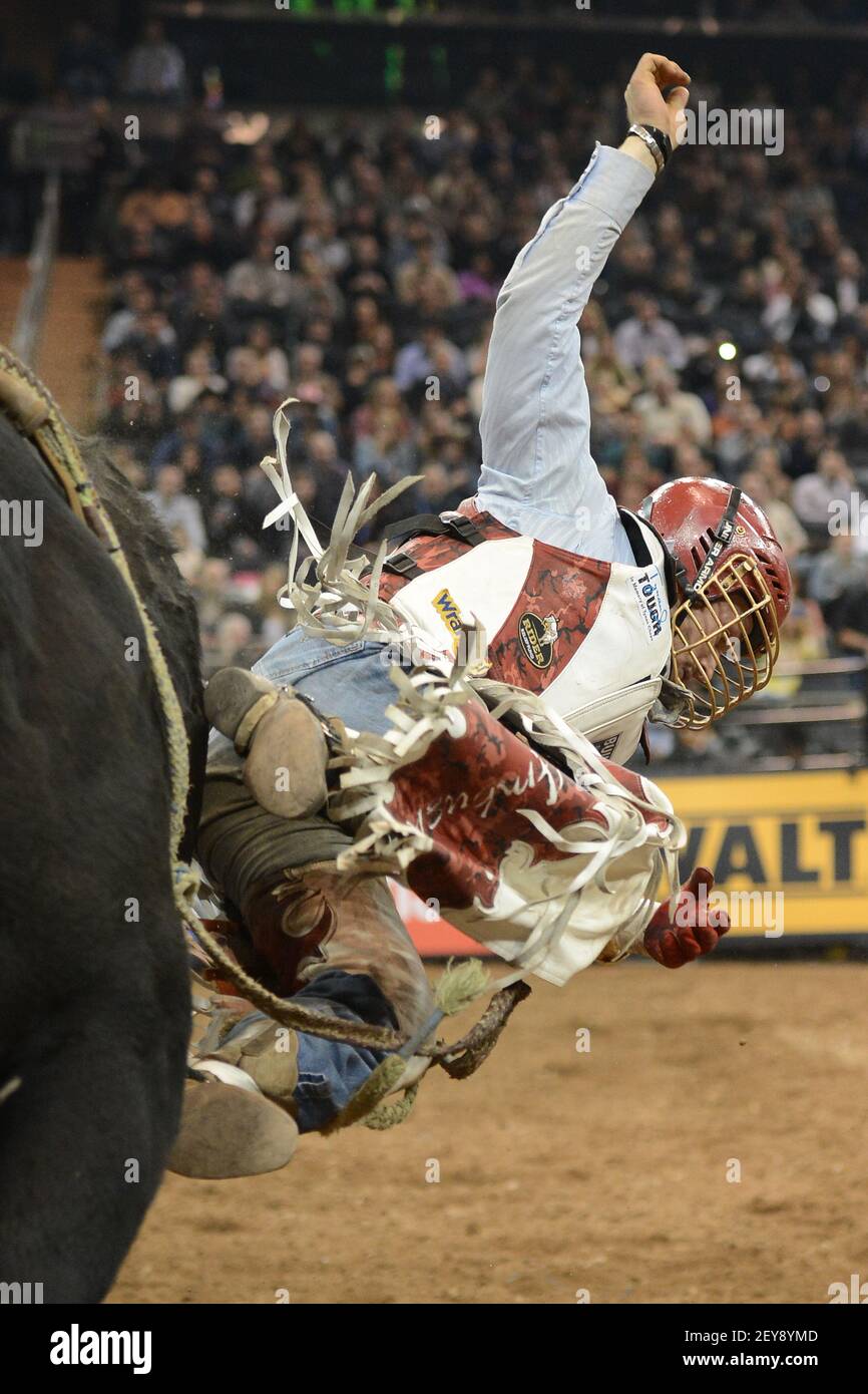 07 JANUARY 2013 - New York - Cody Nance rides Full Force as he competes ...