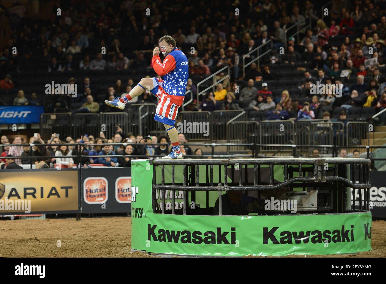 07 JANUARY 2013 - New York - Famed rodeo clown Flint Rasmussen ...