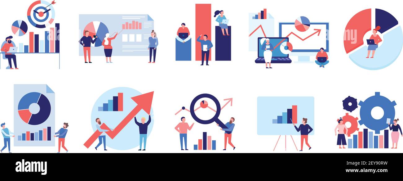 Data analytics tools techniques diagrams graphics symbols presentation ...
