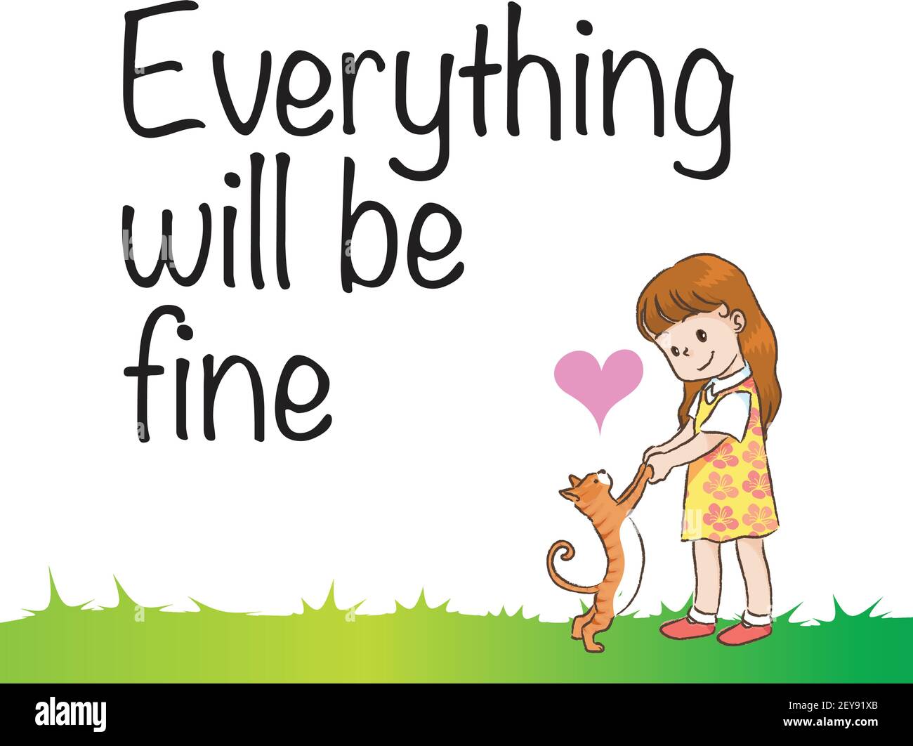 everything will be fine Stock Vector Image & Art - Alamy