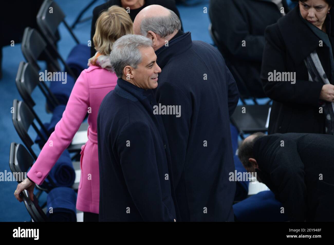 21 January 2013 - Washington, DC - Chicago Mayor Rahm Emanuel and wife ...