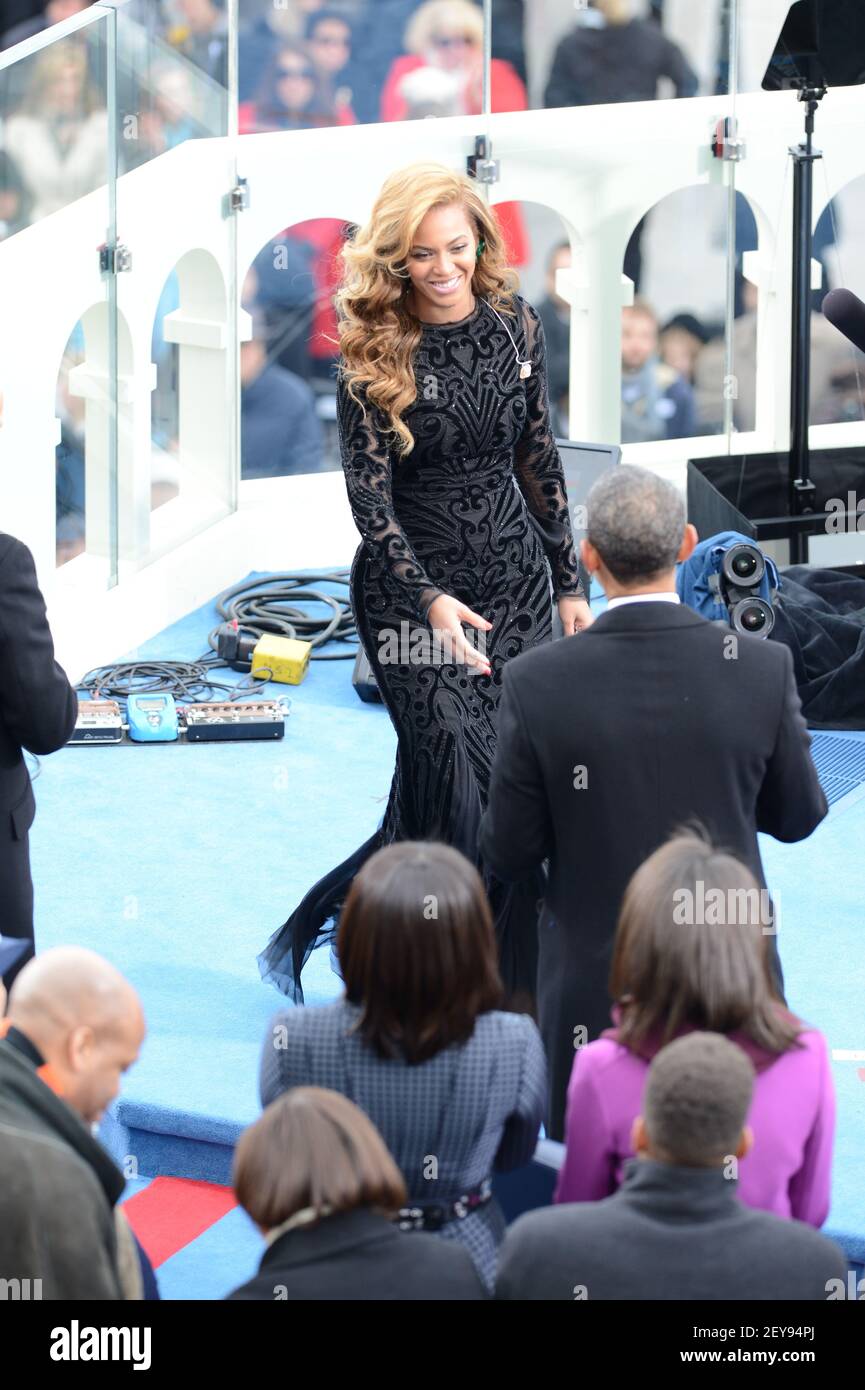 21 January 2013 - Washington, DC - Beyonce sings National Anthem at the ...