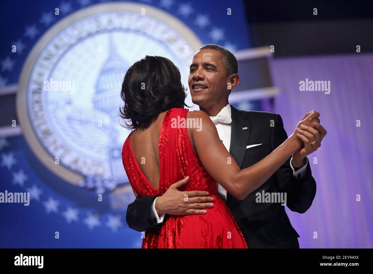 WASHINGTON, DC - JANUARY 21: U.S. President Barack Obama and first lady ...