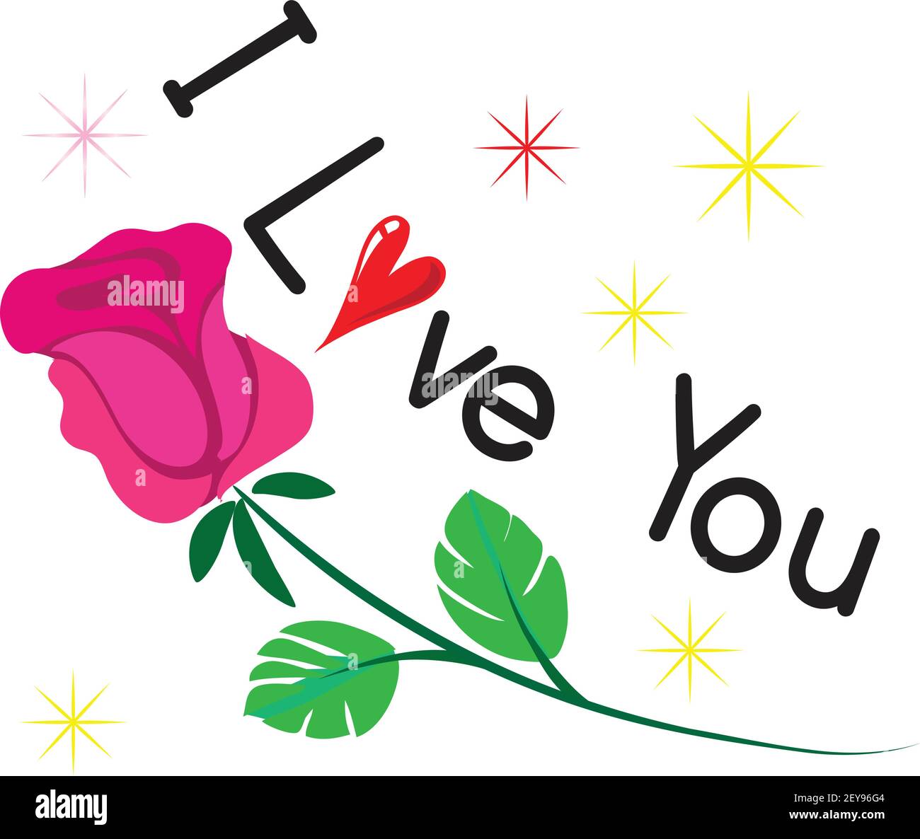 vector cartoon Valentine's Day Card Stock Vector Image & Art - Alamy