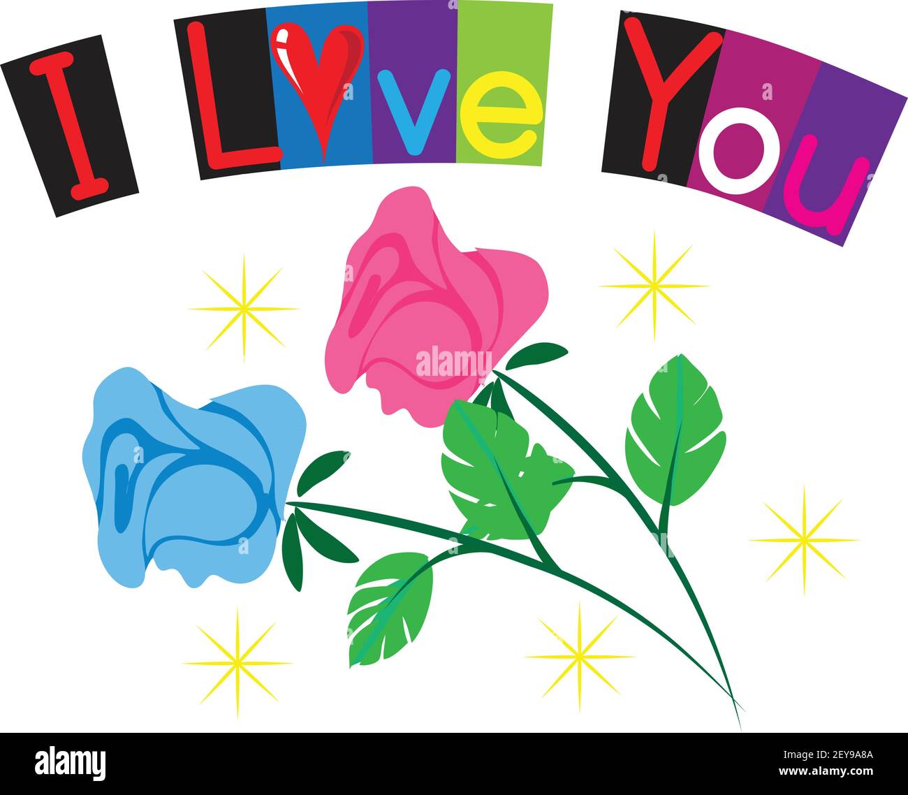 vector cartoon Valentine's Day Card Stock Vector Image & Art - Alamy