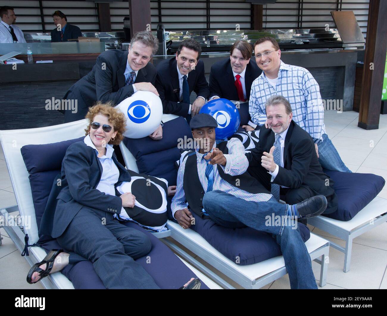 MIAMI BEACH, FL - JANUARY 28: Rich Cervini, Joe Ferullo, John Ferriter ...