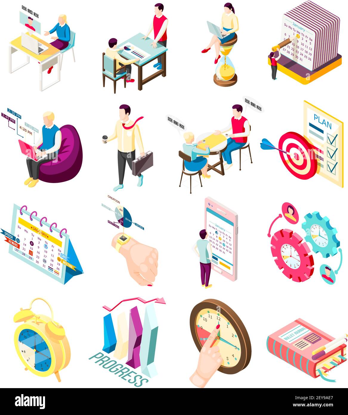 Manager personal organizer Stock Vector Images - Alamy