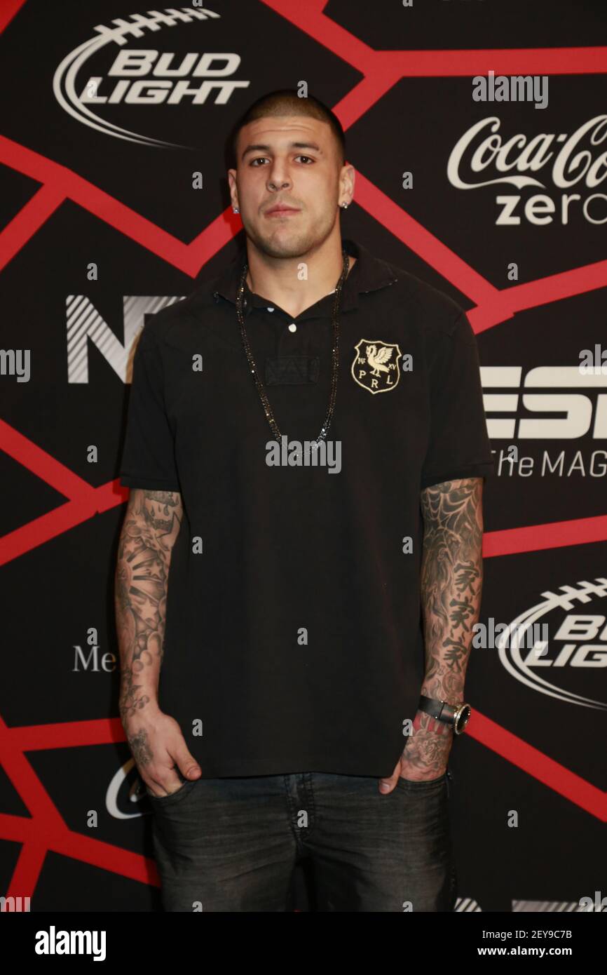 1 Feb 2013 - New Orleans, Louisiana - Aaron Hernandez of the Patriots ...