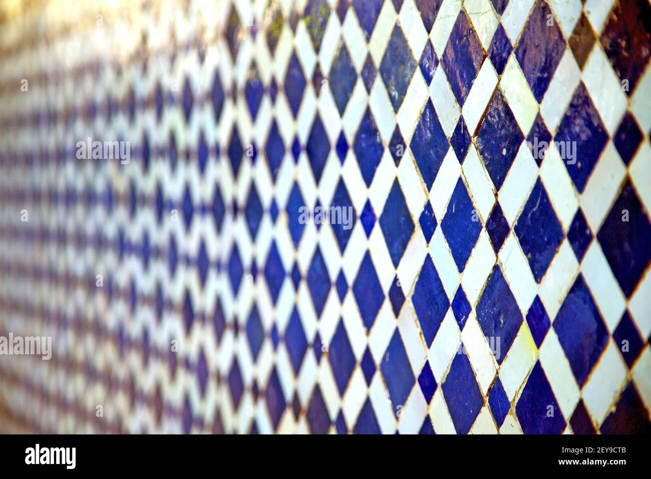 Abstract morocco blue pavement background texture Stock Photo - Alamy
