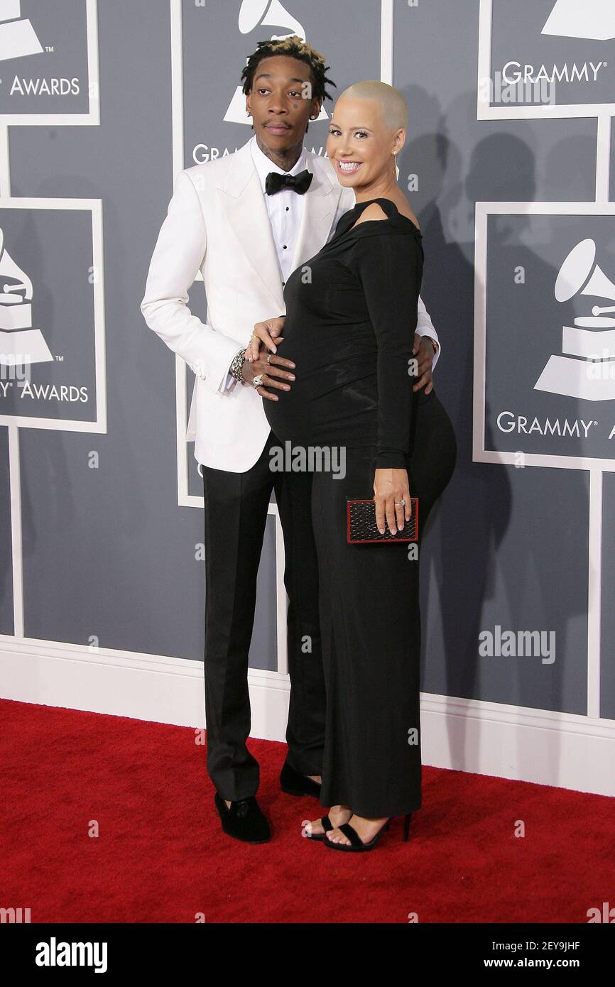 10 February 2013 - Los Angeles, California - Amber Rose, Wiz Khalifa ...