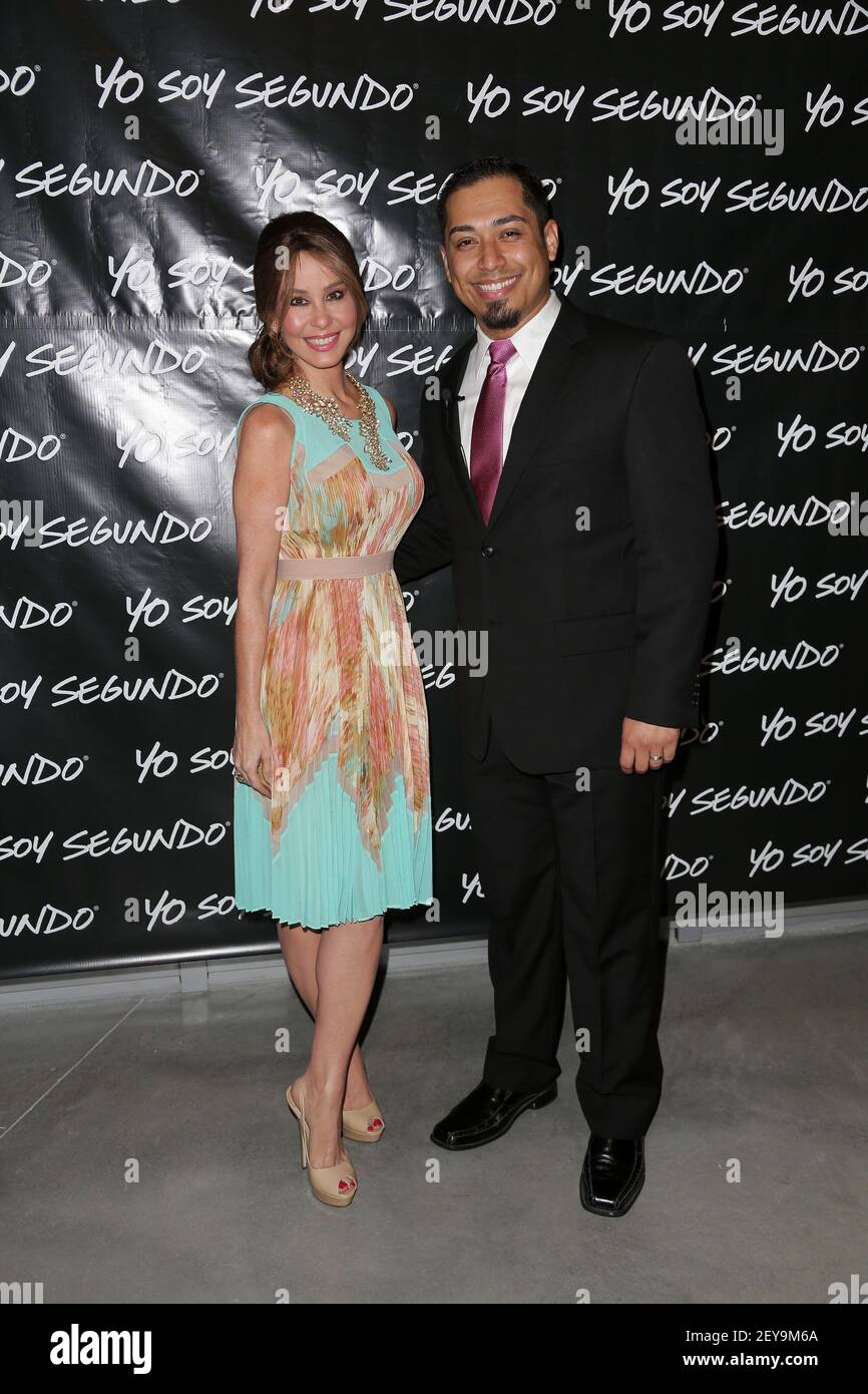 12 February 2013 - Miami Beach, Florida - Myrka Dellanos and Oscar ...