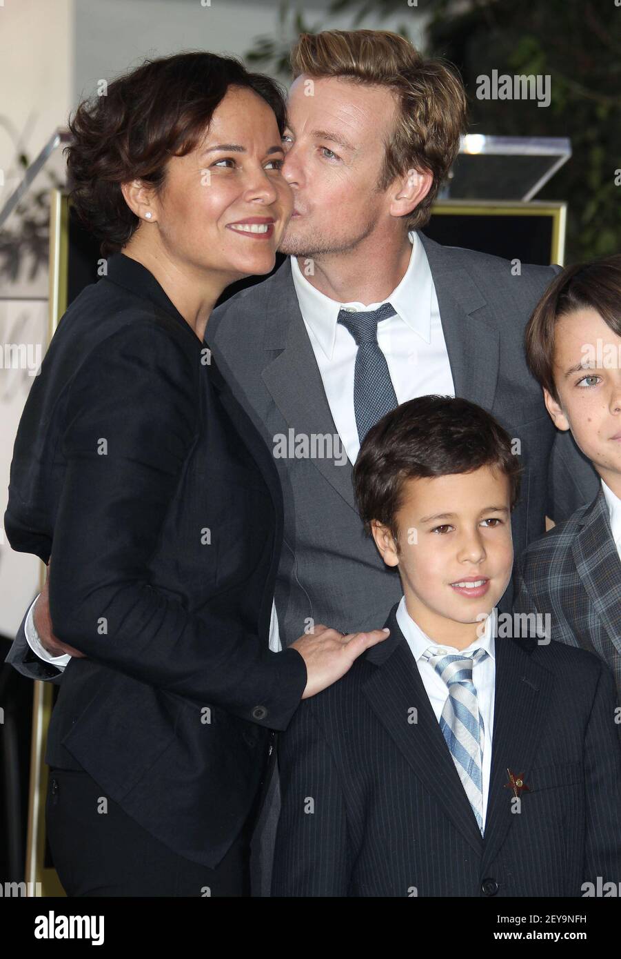 14 February 2013 - Hollywood, California - Rebecca Rigg, Simon Baker ...