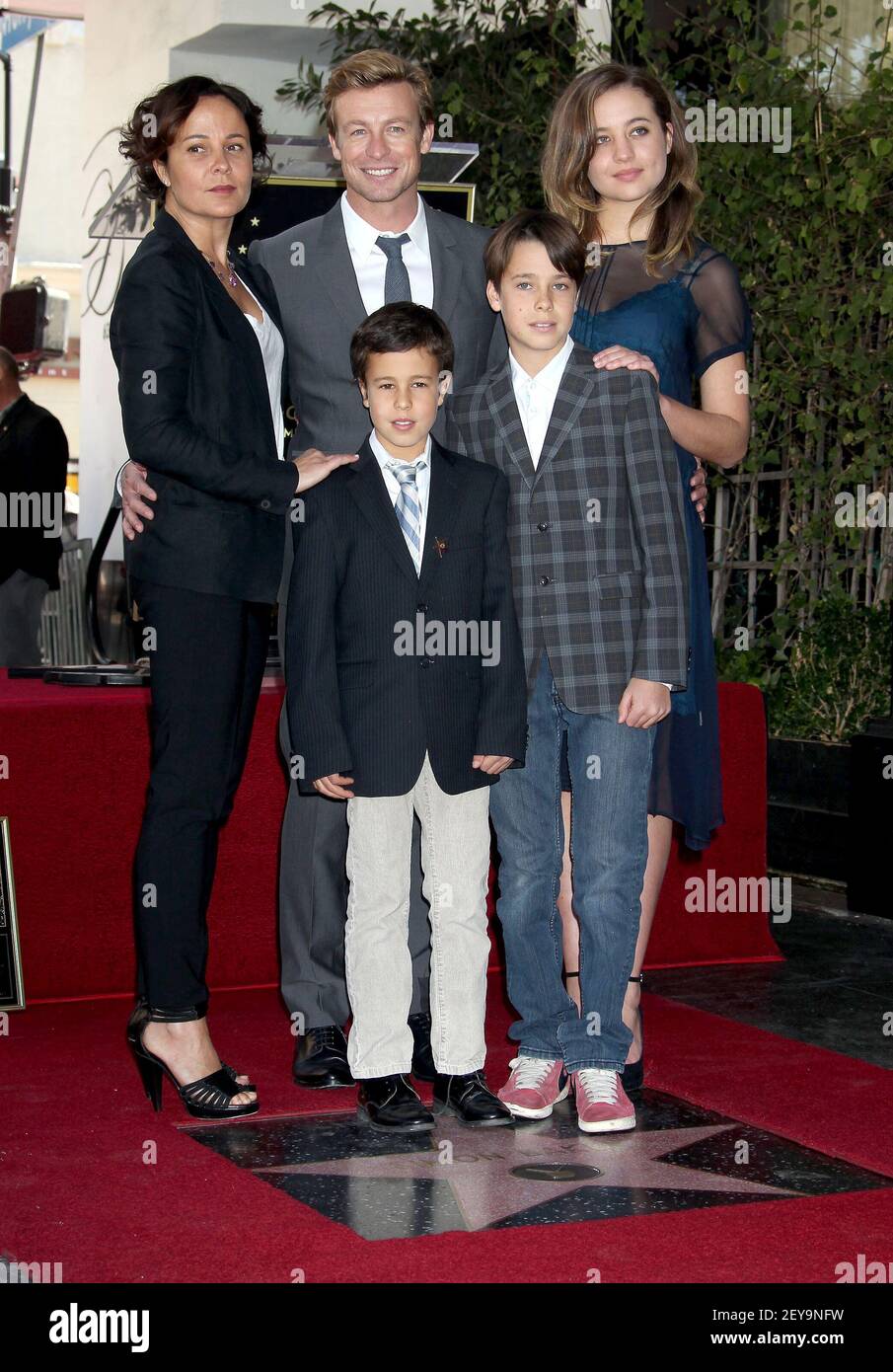 14 February 2013 - Hollywood, California - Rebecca Rigg, Simon Baker ...