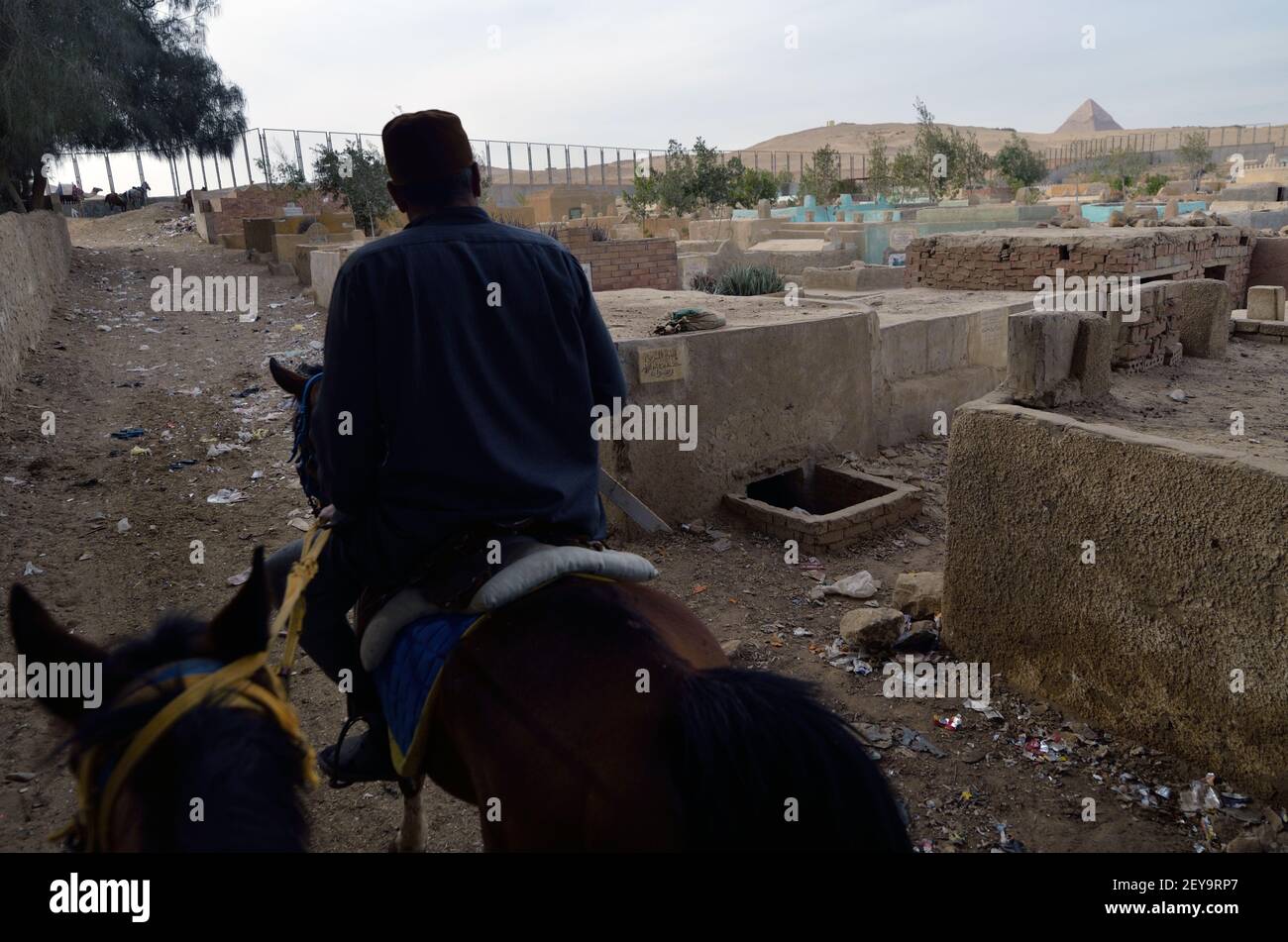 13 February 2013 - Cairo, Egypt - A 12 mile (20 km) fence is set with ...
