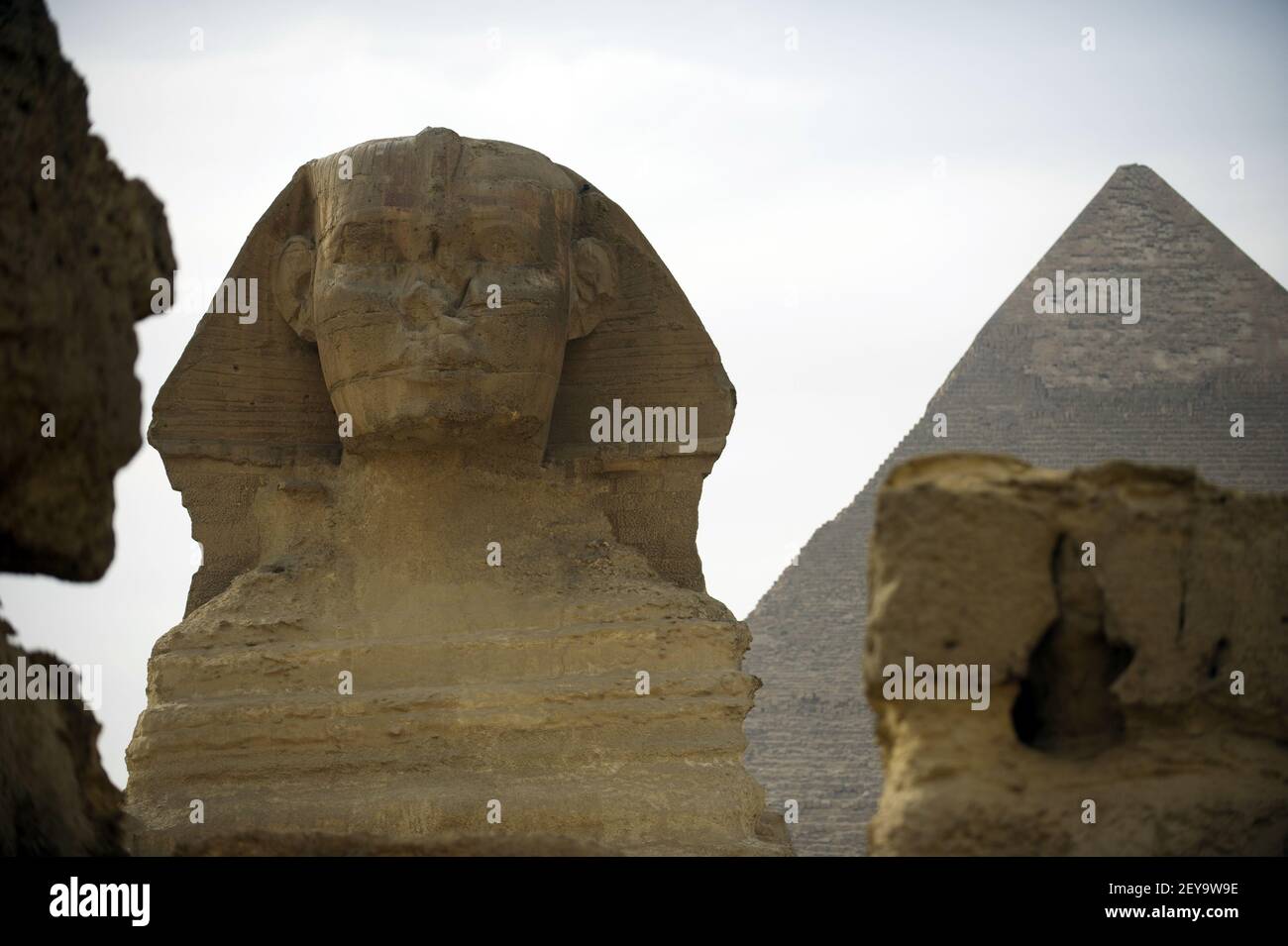 February 14th 2013 - Cairo, Egypt - The Great Sphinx of Giza, commonly ...