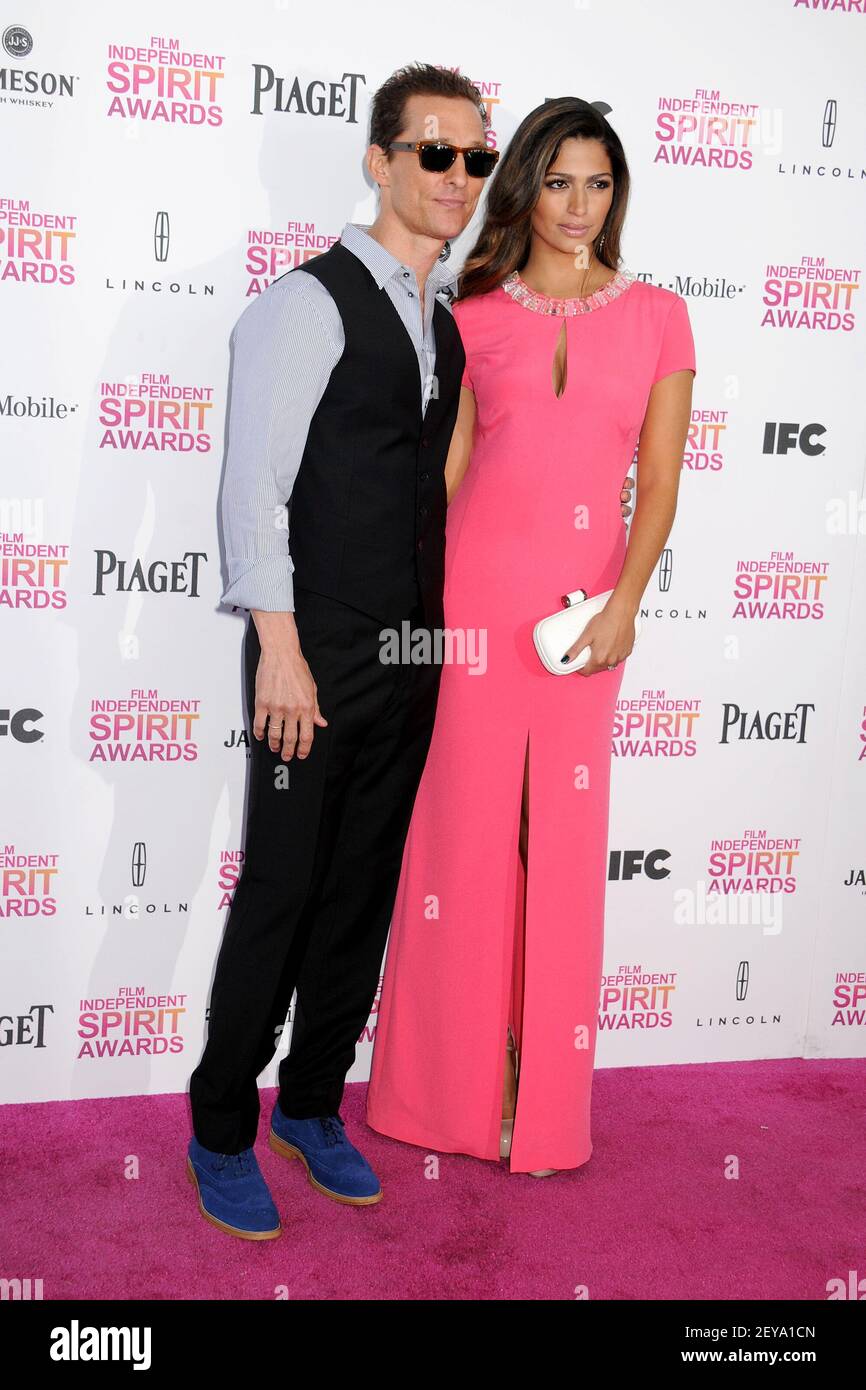 23 February 2013 - Santa Monica, California - Matthew McConaughey, Camila Alves. 2013 Film ...