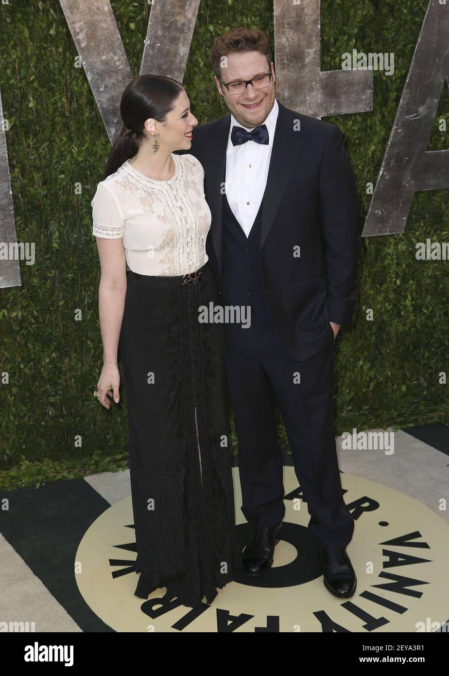 24 February 2013 - West Hollywood, California - Lauren Miller, Seth ...