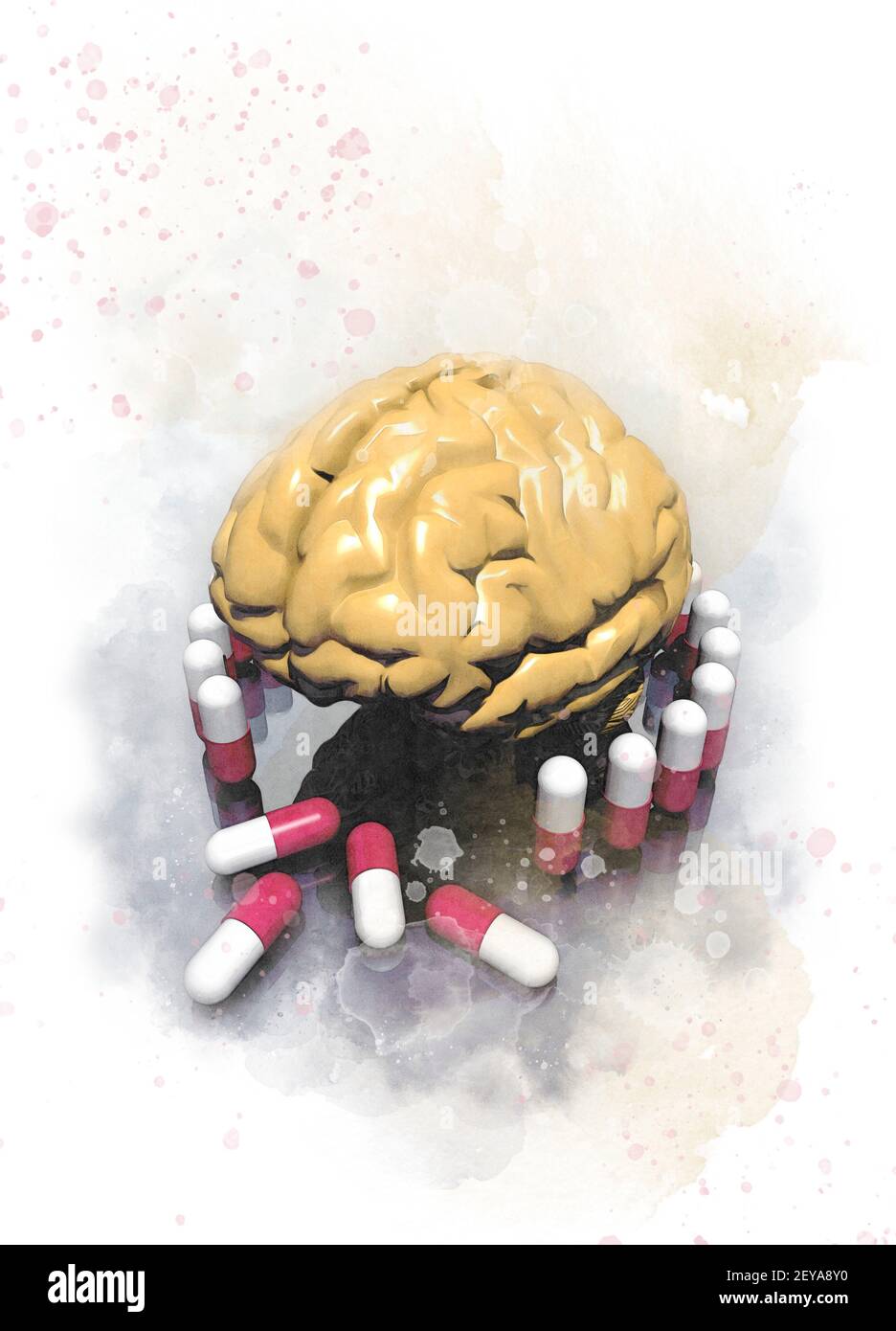 Addiction, conceptual illustration Stock Photo - Alamy