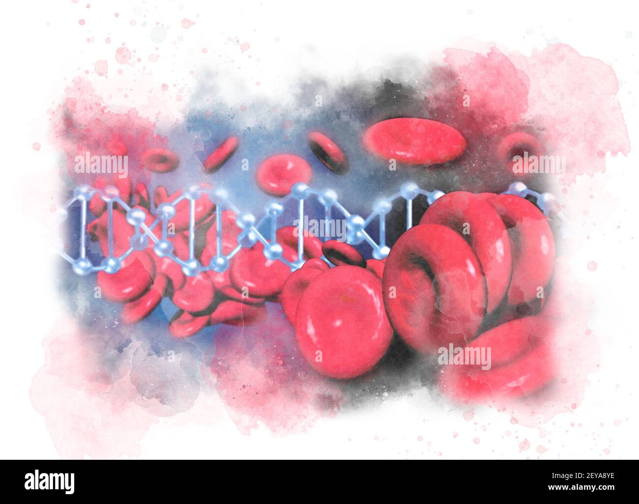 Genetic blood disorder, conceptual illustration Stock Photo - Alamy