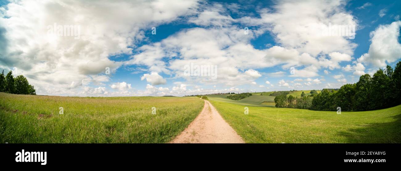 Rural landscape in summer, Germany Stock Photo - Alamy