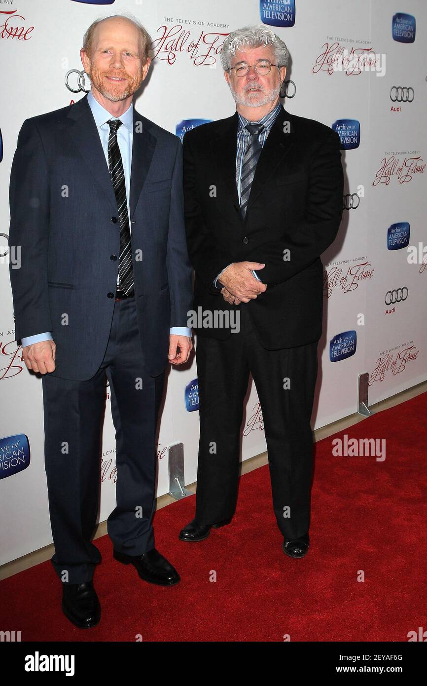 11 March 2013 - Beverly Hills, California - Ron Howard and George Lucas ...