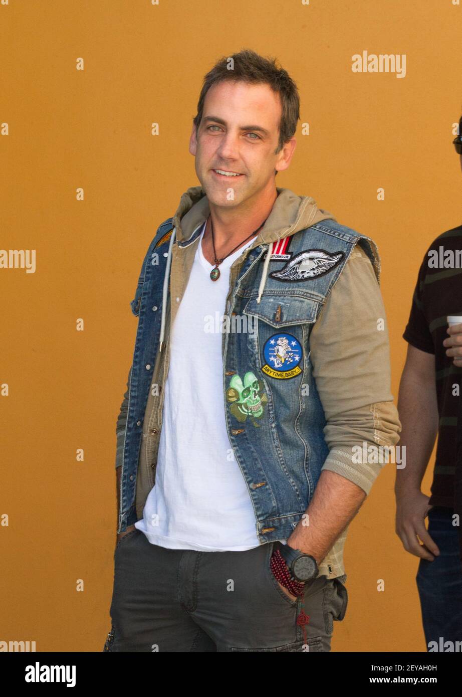Actor Carlos Ponce attend the press junket for the Webnovela "Arranque ...