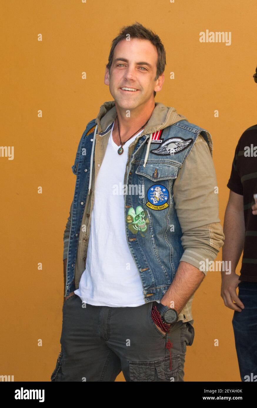Actor Carlos Ponce attend the press junket for the Webnovela "Arranque ...