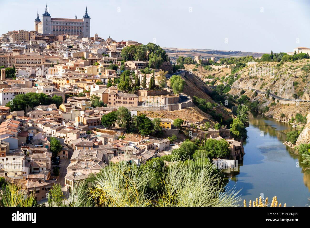 Toledo Spain Spanish Tagus River Spanish UNESCO World Heritage Site ...