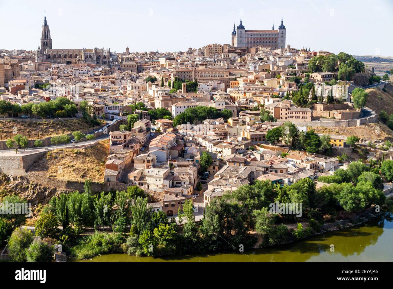 Toledo Spain Spanish Tagus River Spanish UNESCO World Heritage Site ...