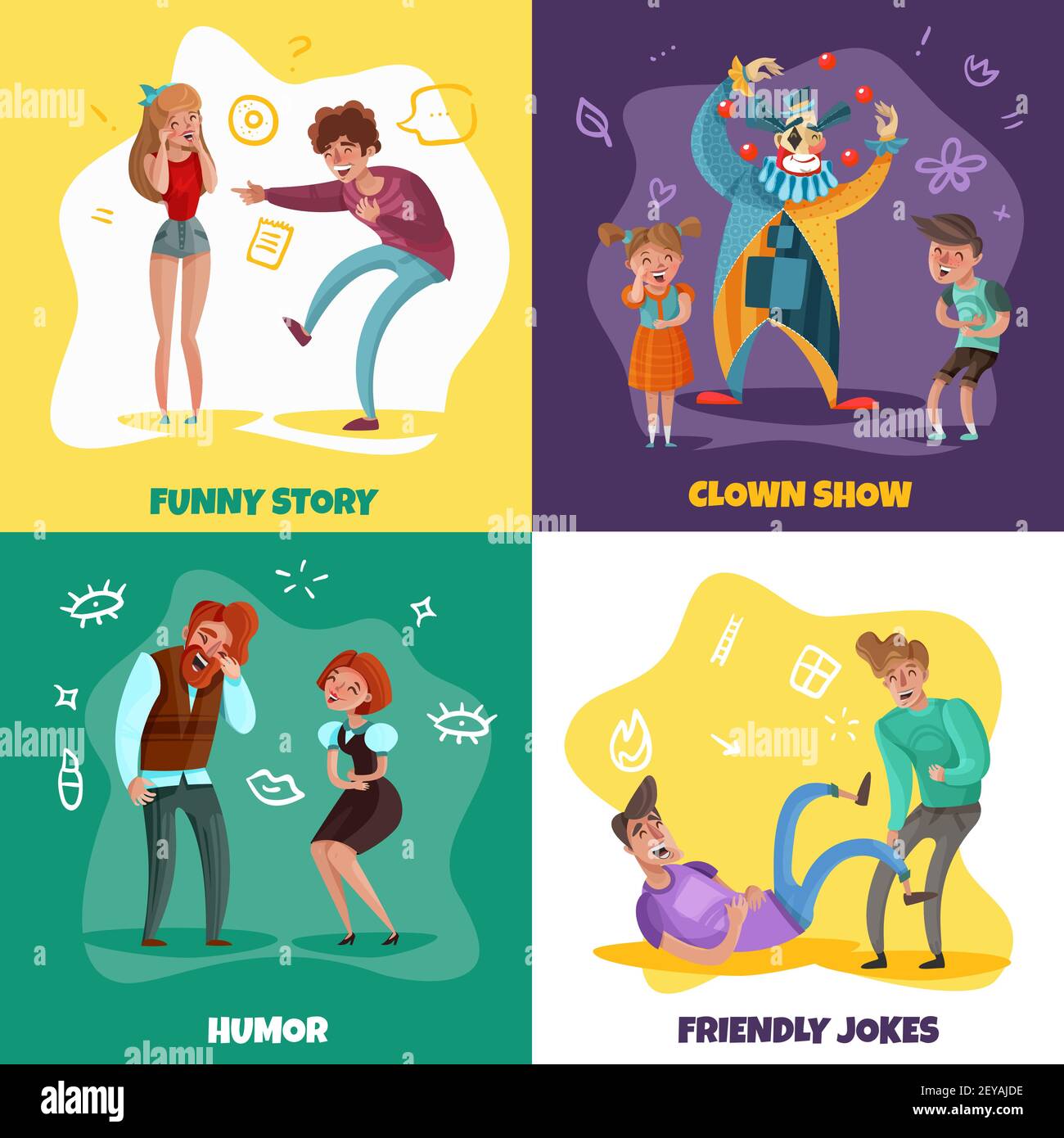 People Laughing Cartoon