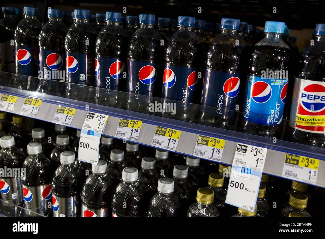 Pepsi products on display in the new Walgreens Well Experience Flagship ...
