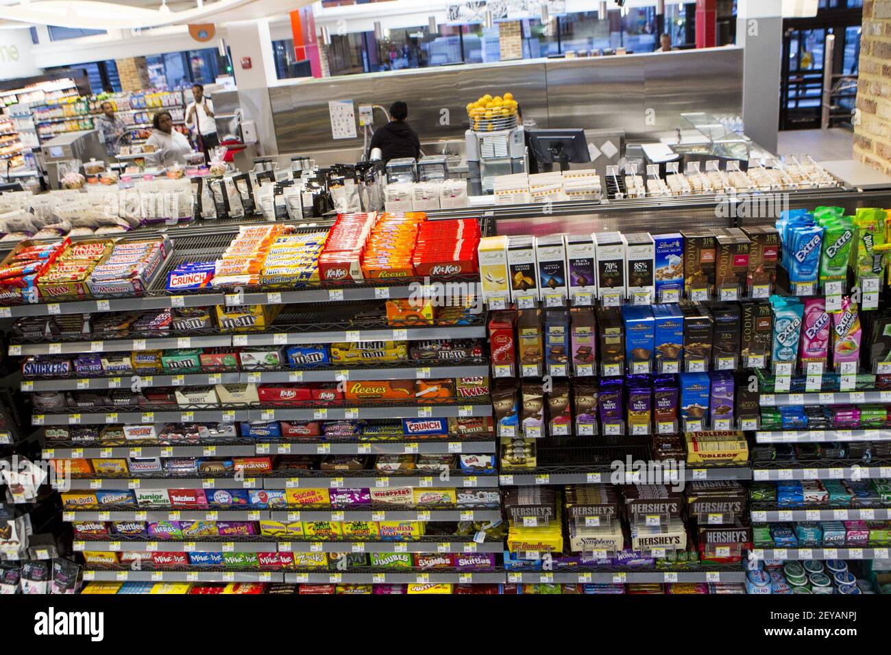 Candy items on display in the new Walgreens Well Experience Flagship ...