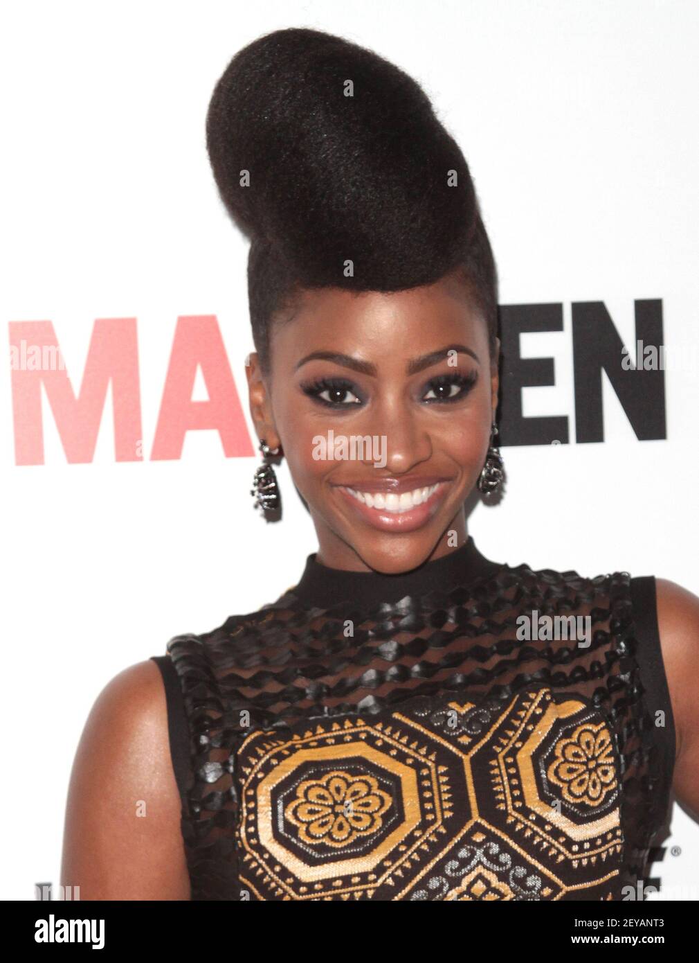 Teyonah Parris attends The Season Six Premiere of "Mad Men" at the ...