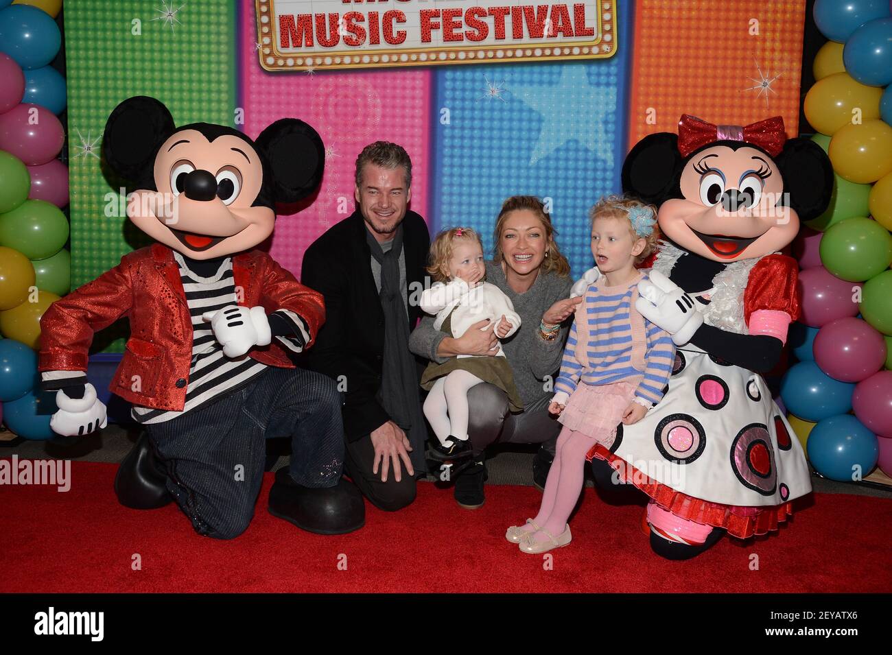 (L-R) Actors Eric Dane and Rebecca Gayheart, Billie Beatrice Dane, and ...