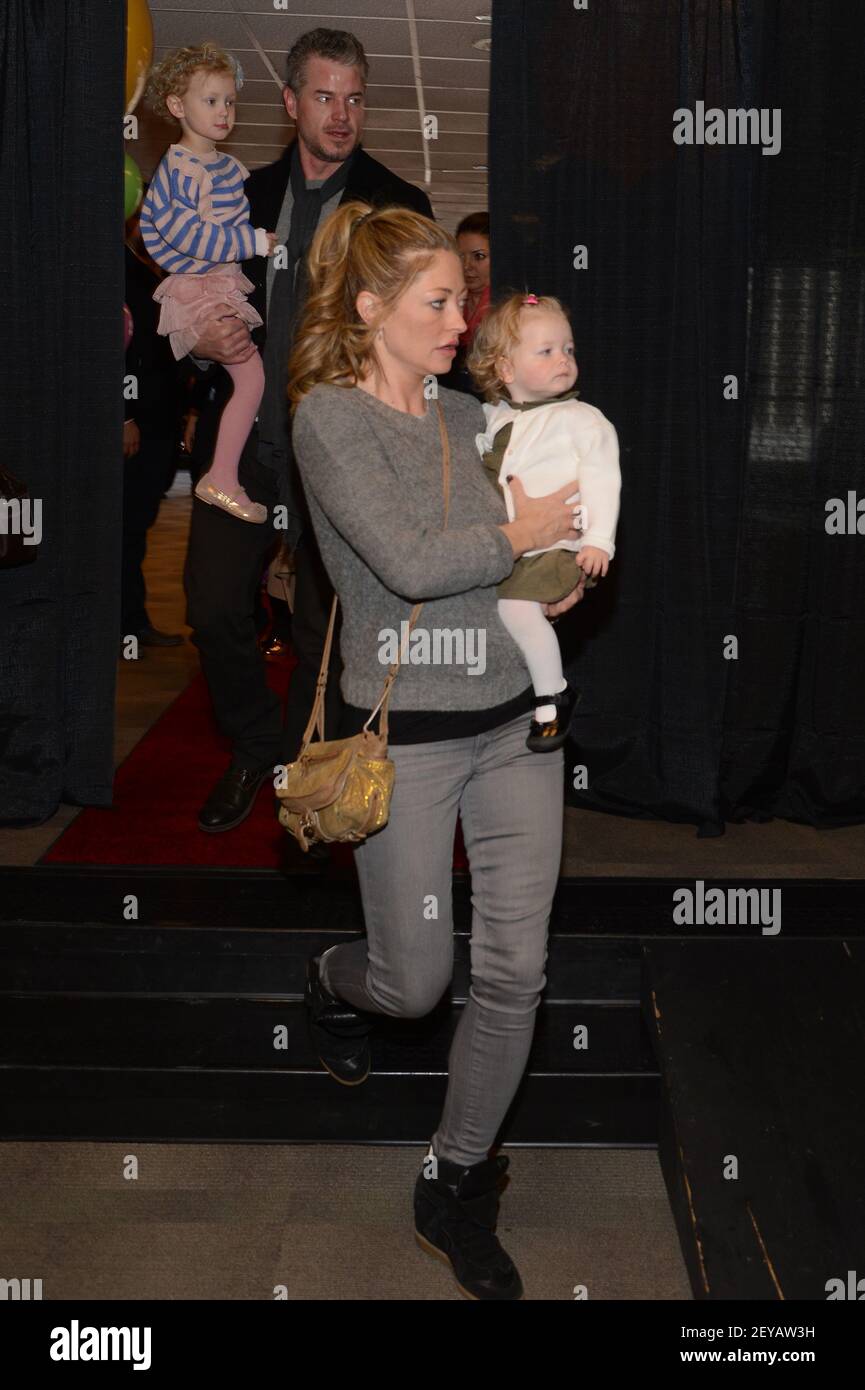 (L-R) Actors Eric Dane and Rebecca Gayheart, Billie Beatrice Dane, and ...