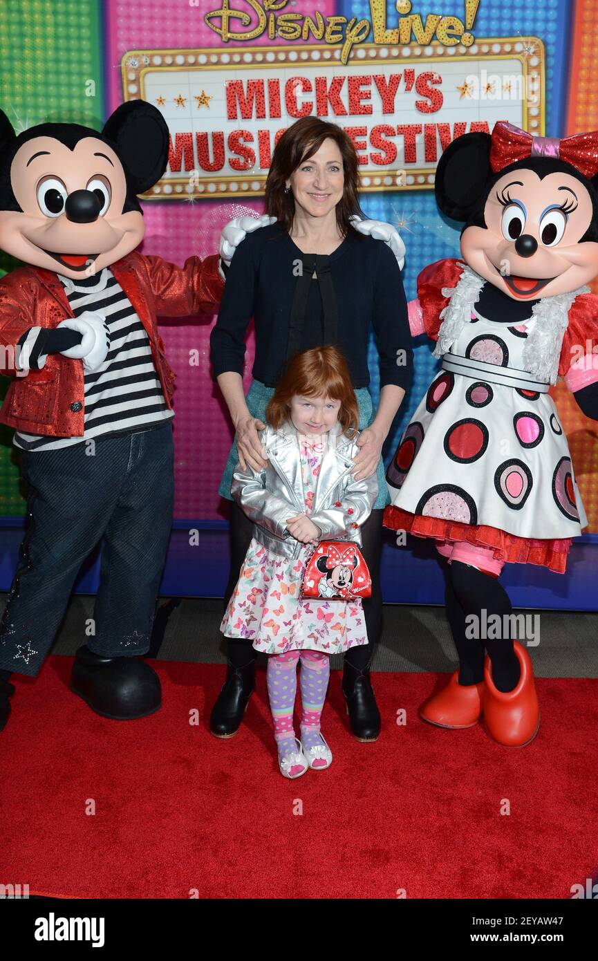 Actress Edie Falco and daughter Macy Falco attend Disney Live! Mickey's ...