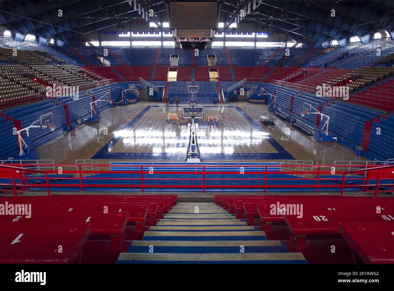 The historic Allen Fieldhouse in Lawrence, Kansas, opened in 1952, and ...