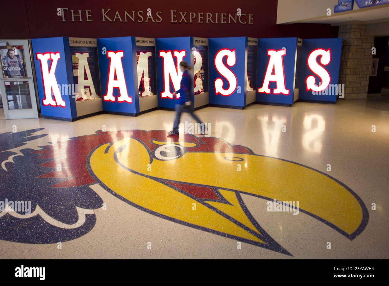 Inside the Booth Family Hall of Athletics and the entrance to adjacent ...