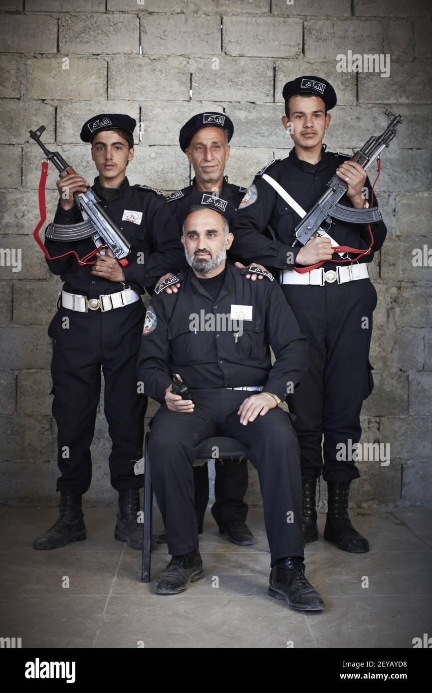 Free Syria Police in Aleppo, Syria, on March 24, 2013. (Photo by ...