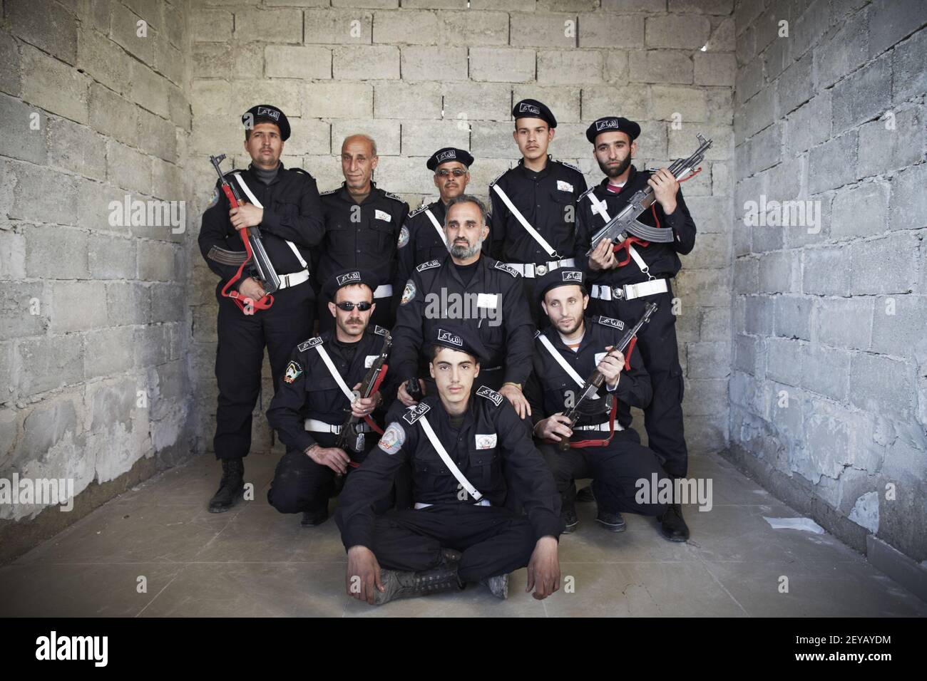 Free Syria Police in Aleppo, Syria, on March 24, 2013. (Photo by ...