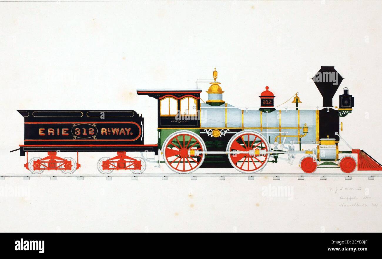 Steam engine train 19 century hi-res stock photography and images - Alamy