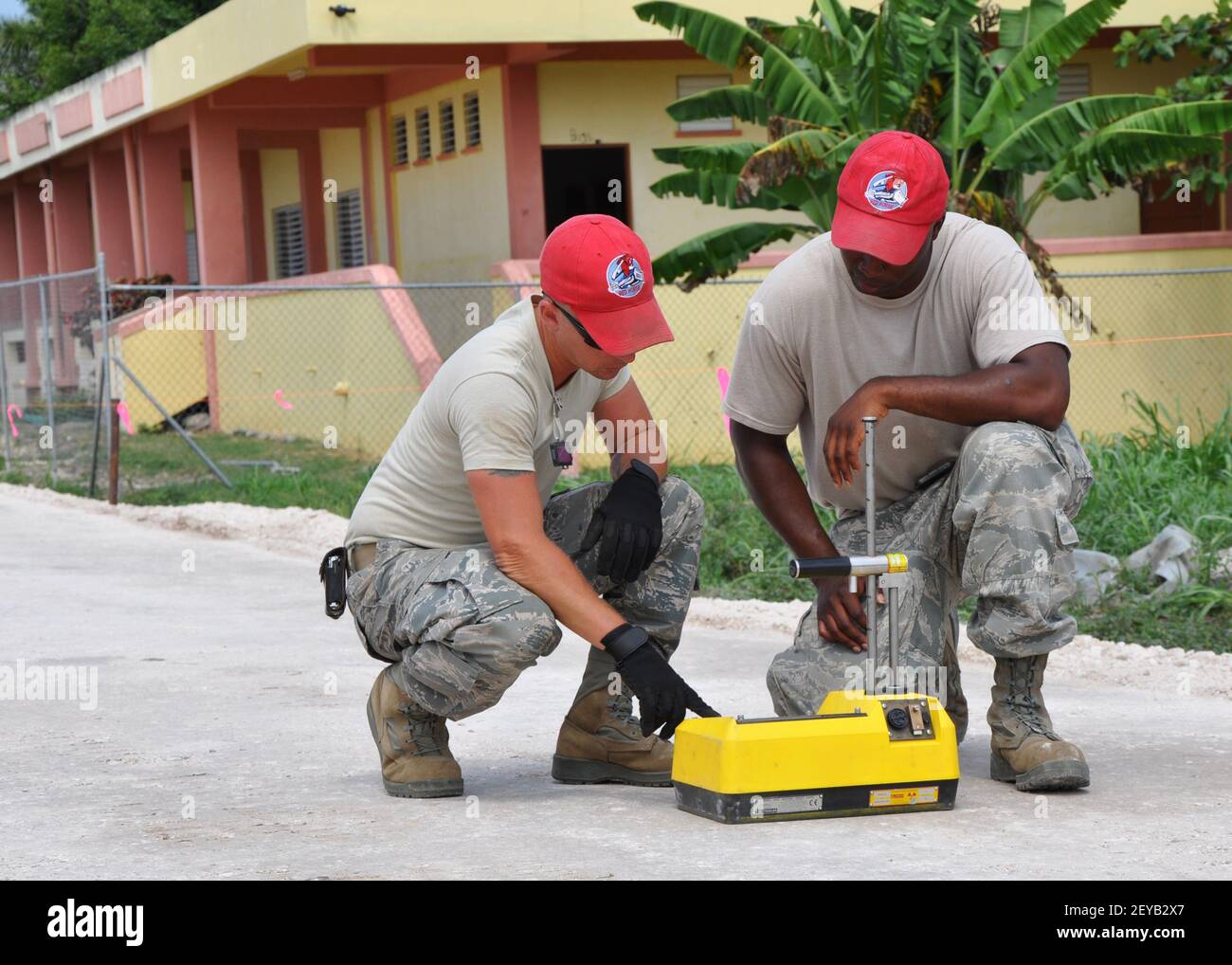 U.S. Air Force Master Sgt. Michael Carlson and Staff Sgt. Brian ...