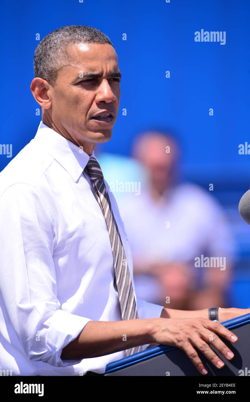 U.S. President Barack Obama speaks at Port of Miami, Florida on March ...