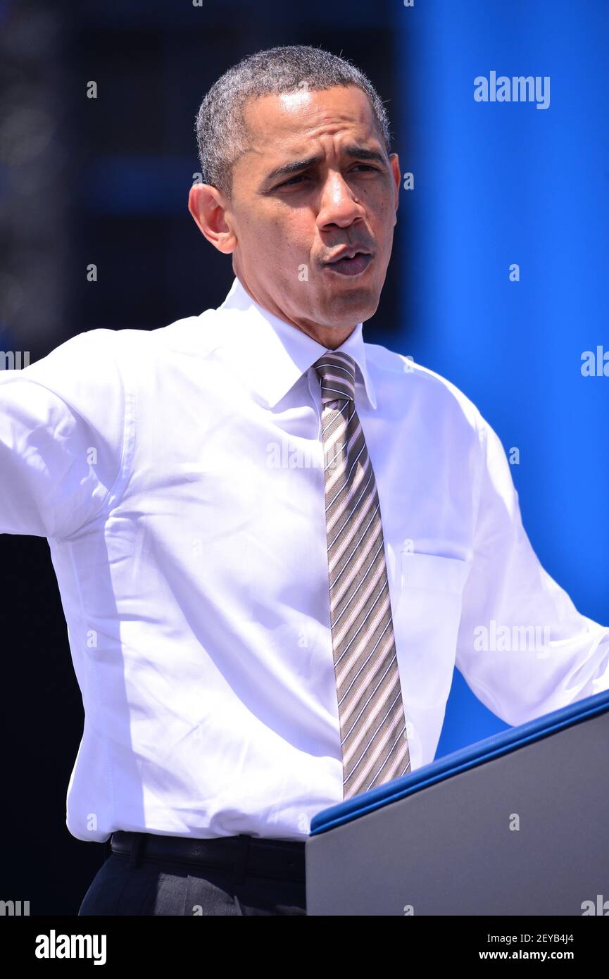 U.S. President Barack Obama speaks at Port of Miami, Florida on March ...