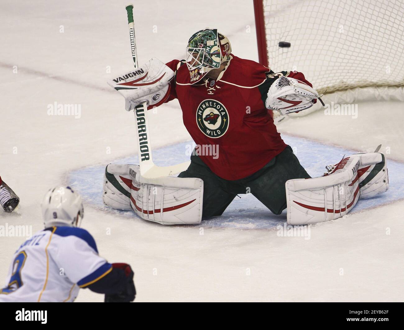 St. Louis Blues score a goal over Minnesota Wild goalie Niklas ...