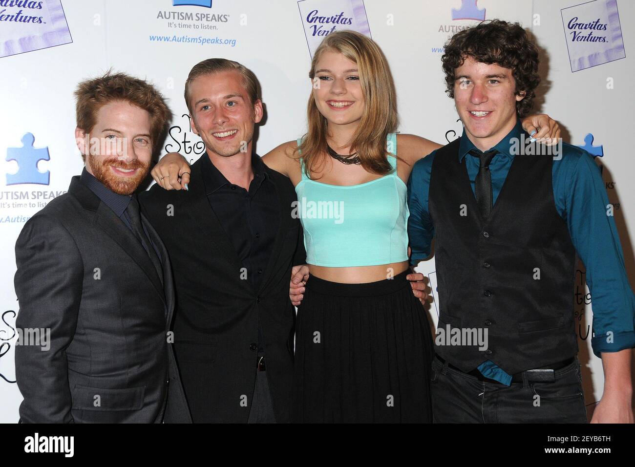 2 April 2013 - Beverly Hills, California - Seth Green, Lou Taylor Pucci ...