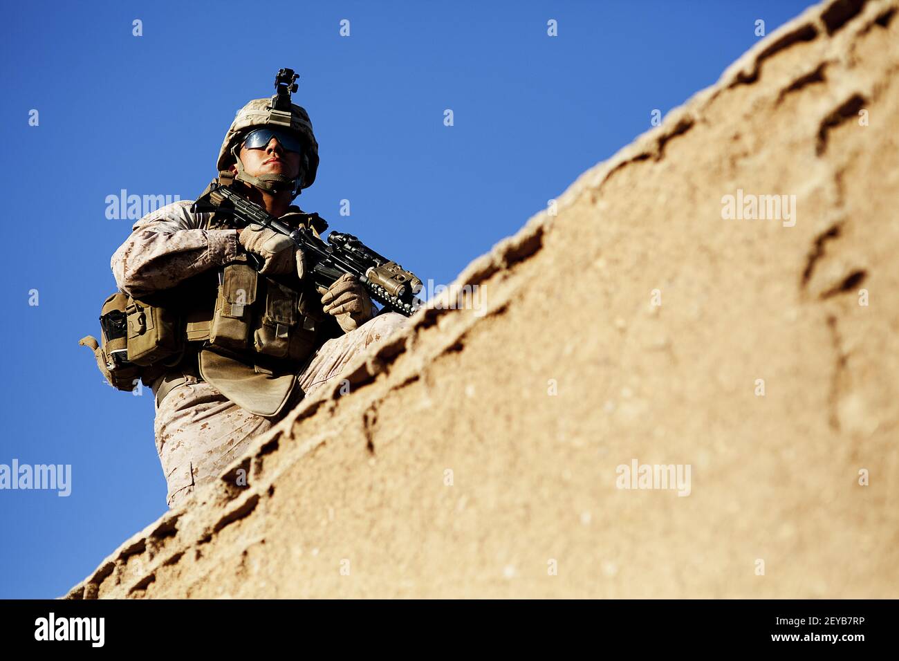 U.S. Marine Corps Lance Cpl. Pablo Perez, a rifleman with Kilo Company ...
