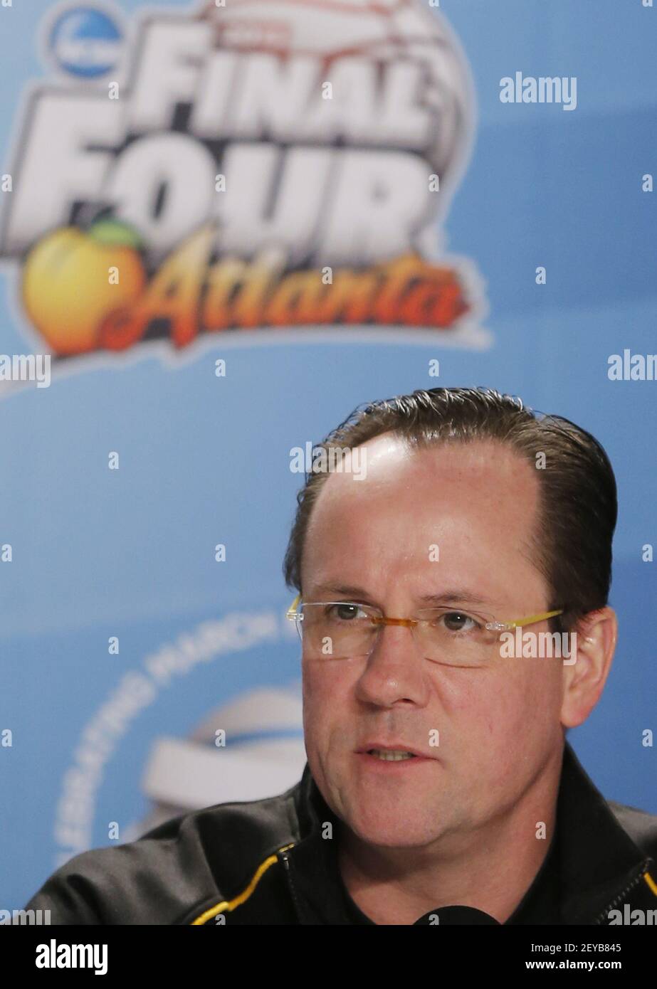 Wichita State head coach Gregg Marshall answers questions during a ...