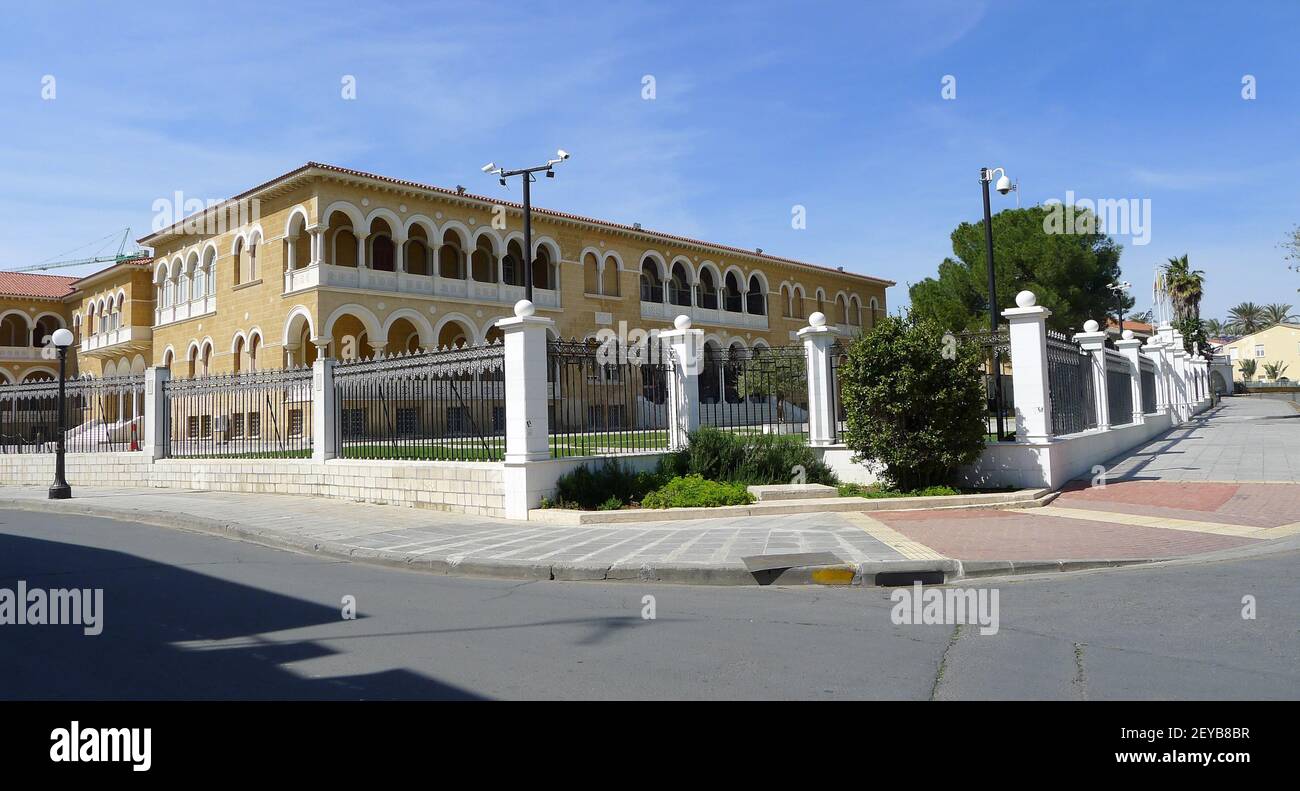 This is the palatial headquarters in Nicosia for the Greek Cypriot ...
