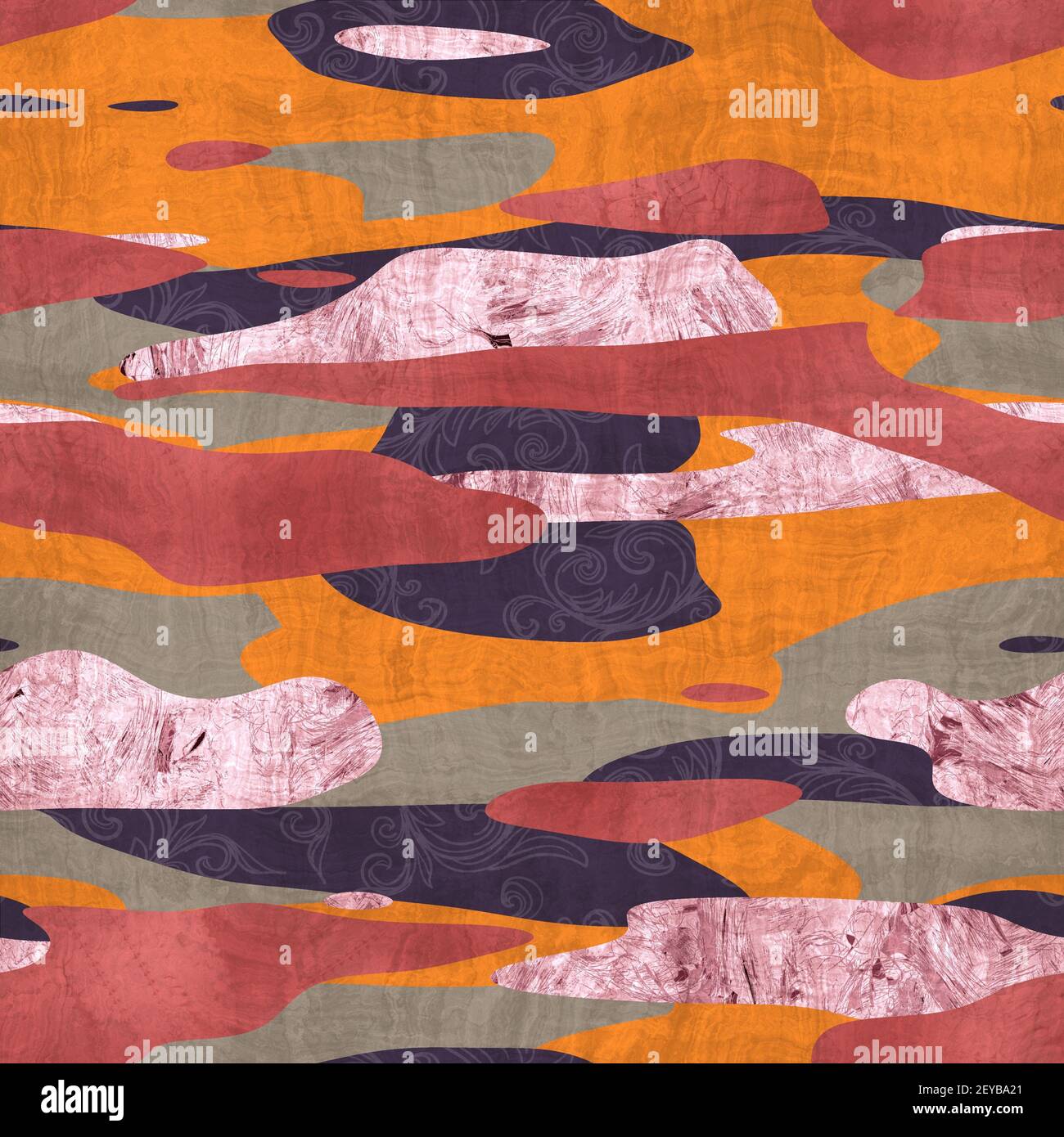 Seamless collage in camo shapes vivid montage Stock Photo - Alamy